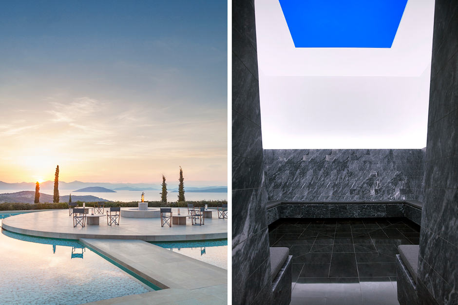 A James Turrell Installation Makes Amanzoe the Most Avant-Garde Villa ...
